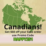Eaze Up Canada Vancouver Promo Code: $60 off you weed!
